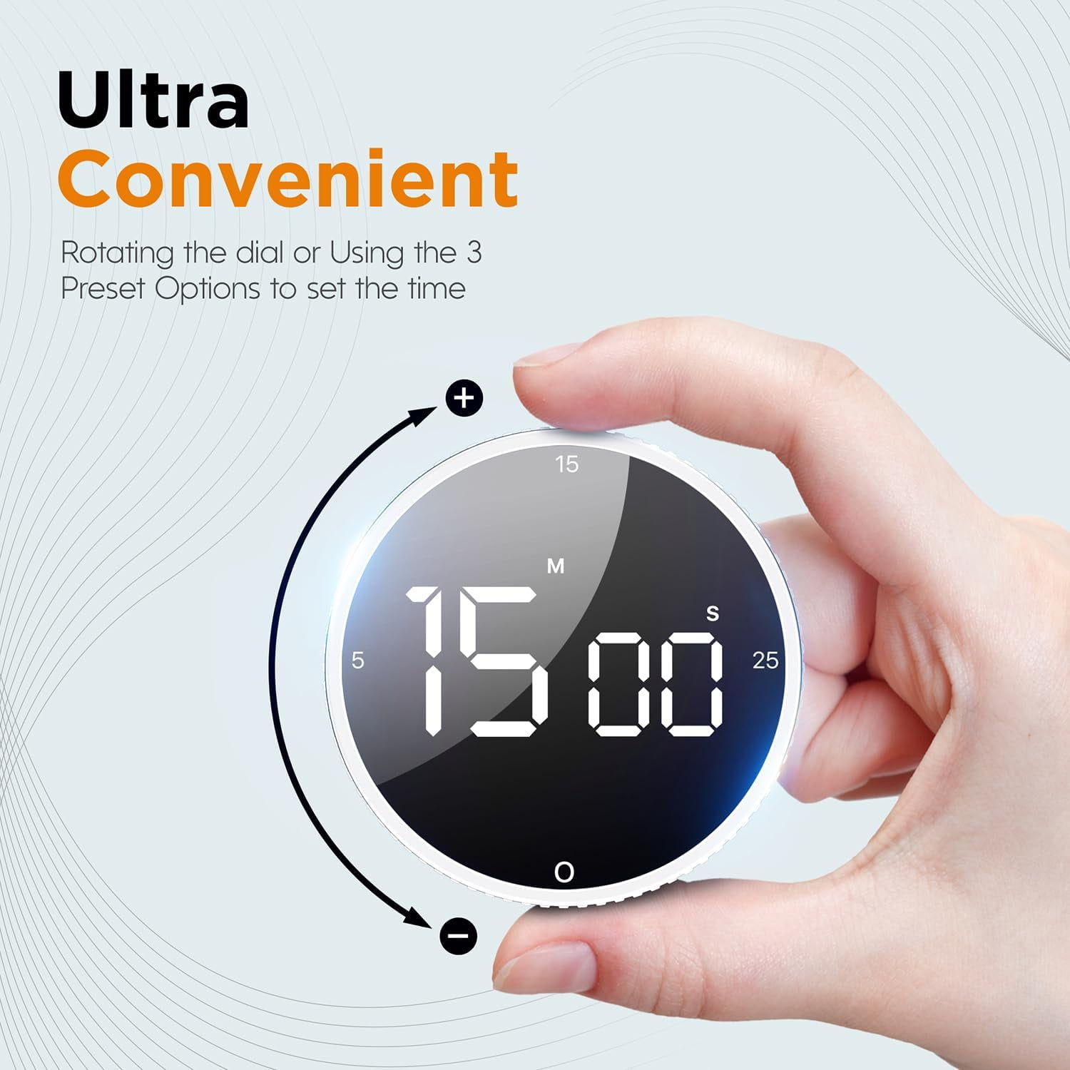 JUNCHI-Upgrade Digital Kitchen Timer - Magnetic Countdown Countup ...