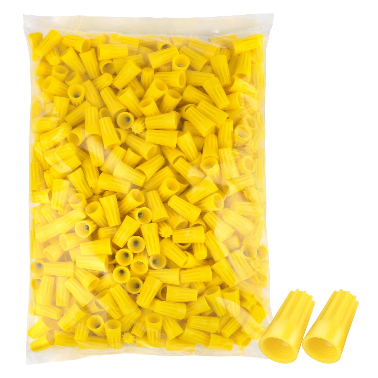 JUNCHI-Wire Conectors Nuts,Wire Twist 500 PCS Yellow Electrical Screw ...