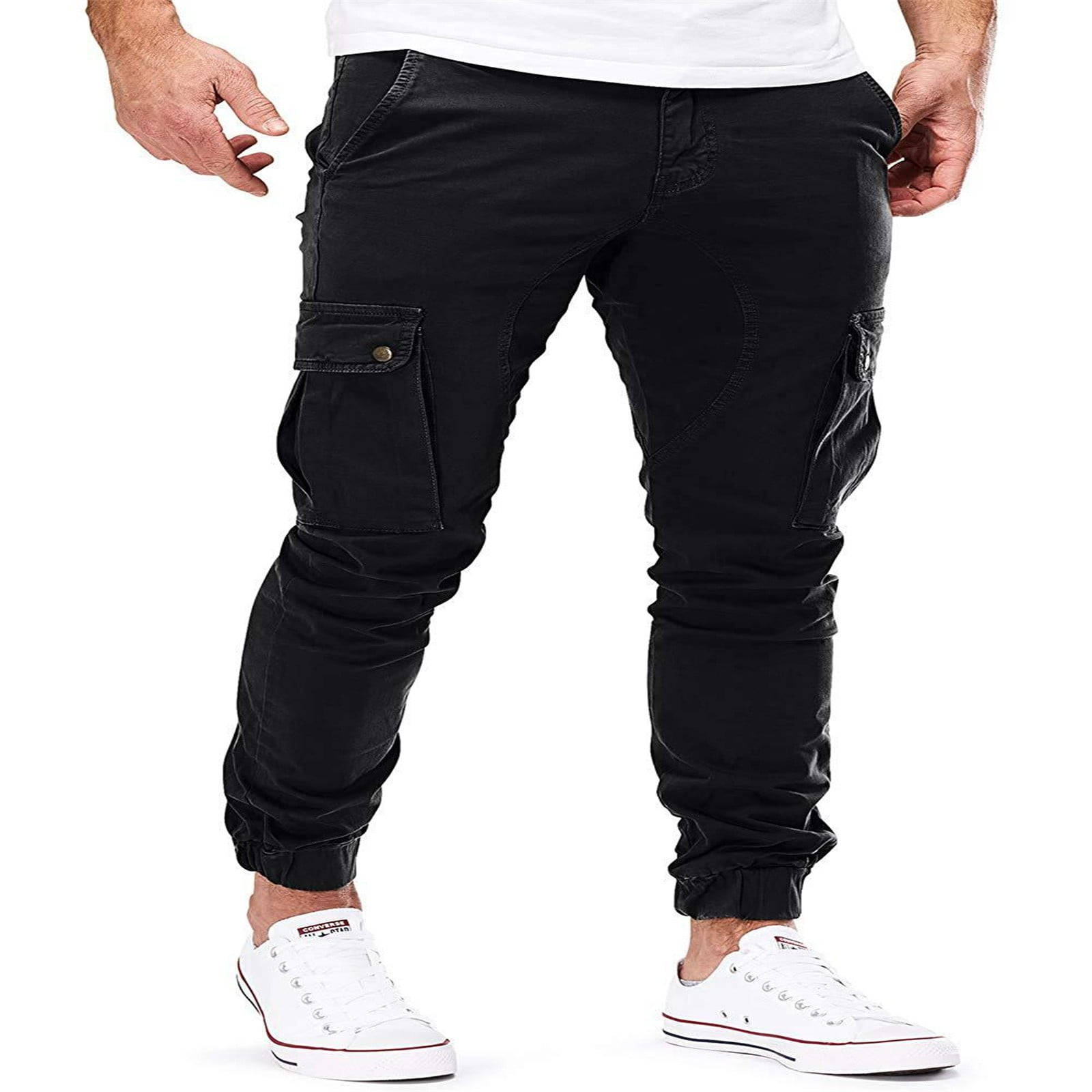 JUNEYUNG Workout For Men Sweatpants Men Red Stripe Sports Pant With Tie ...