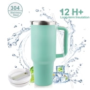 Leak-proof 40 oz Tumbler with Handle and Carrier Bag, Spill-proof ...