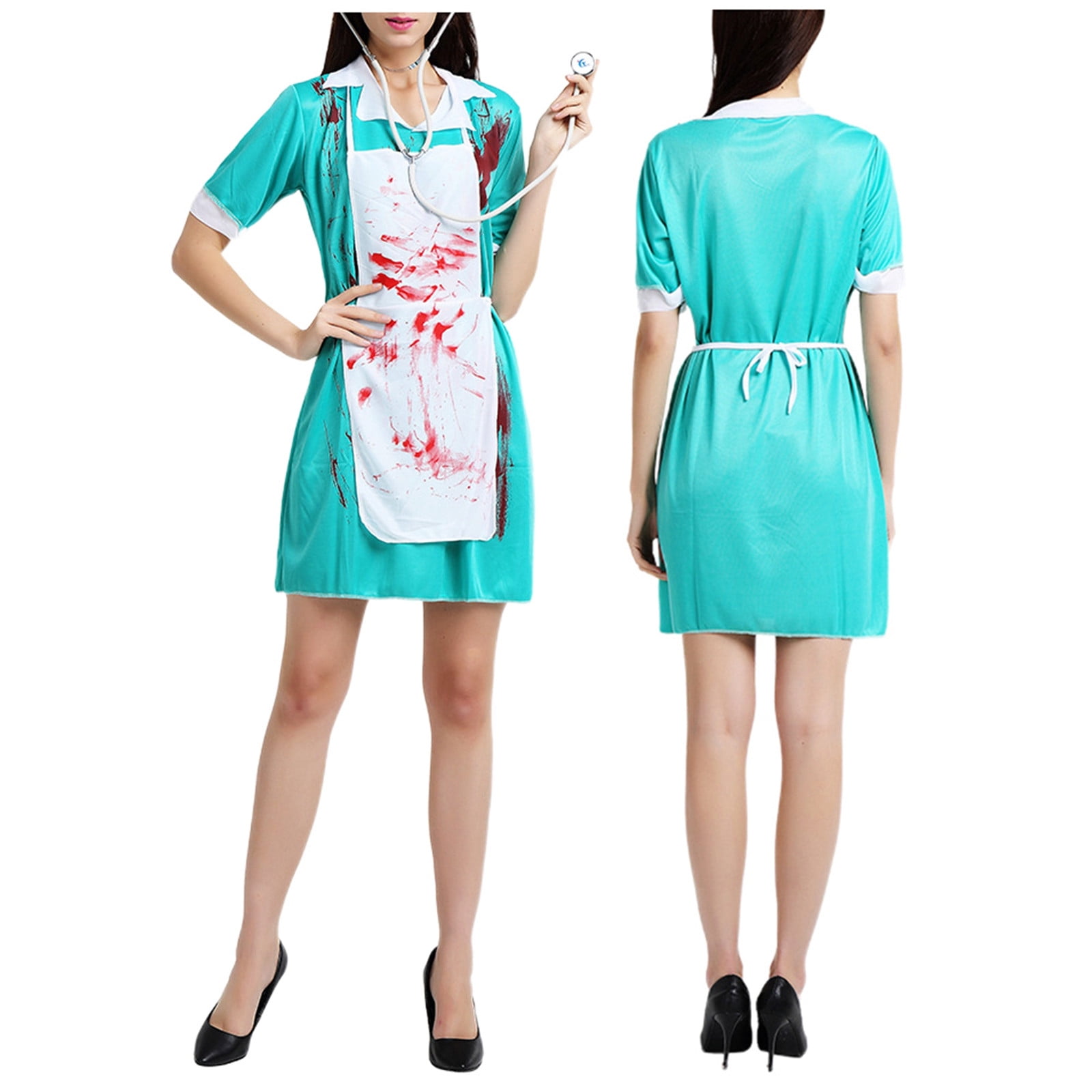JUNLINCH Halloween Bleeding Cosplay Costume Party Outfit For Carnival ...