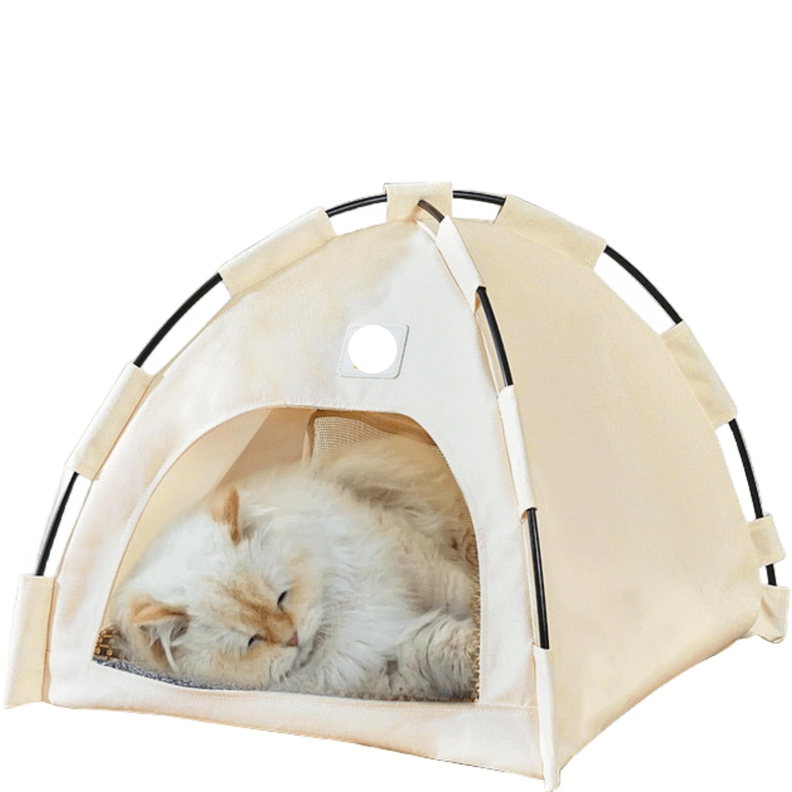 JUNM Portable Cat Tent Outdoor/Indoor Decorative Cats Cave Bed All ...