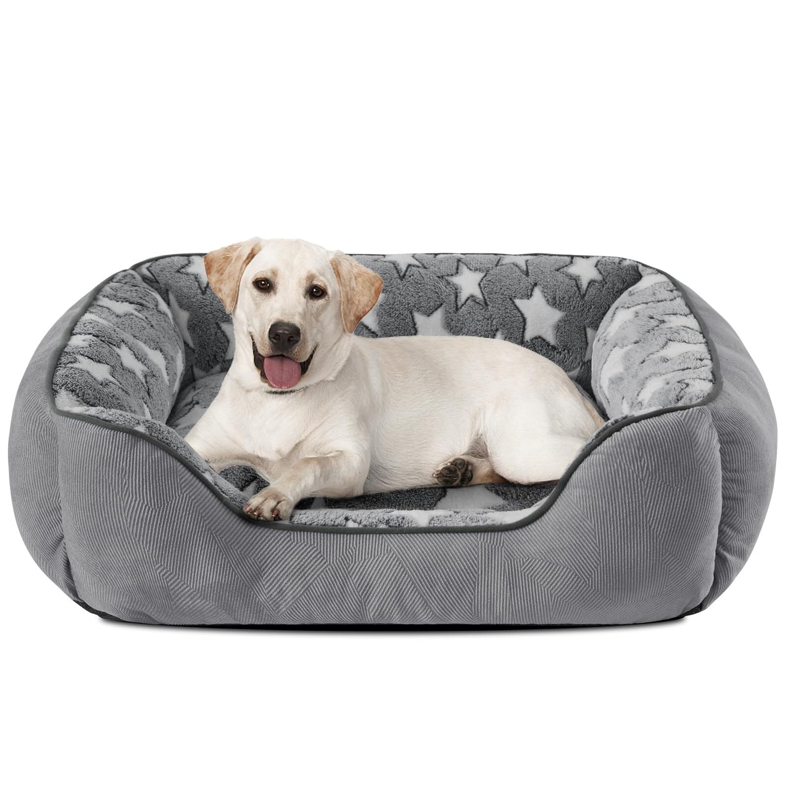 JUNM Rectangle Dog Bed for Small Medium Dogs, Calming Dog Bed Small ...
