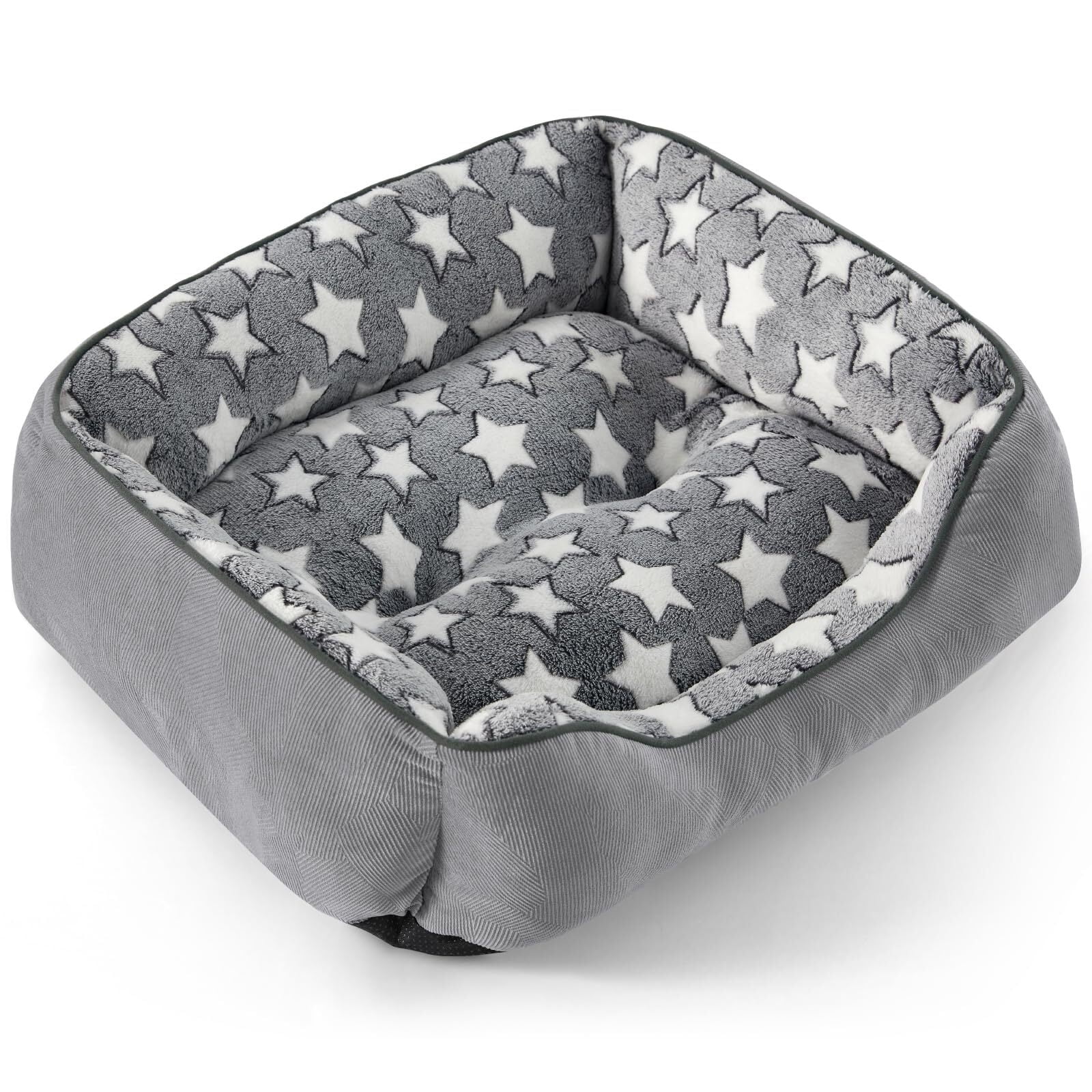 JUNM Rectangle Dog Bed for Small Medium Dogs, Calming Dog Bed Small ...