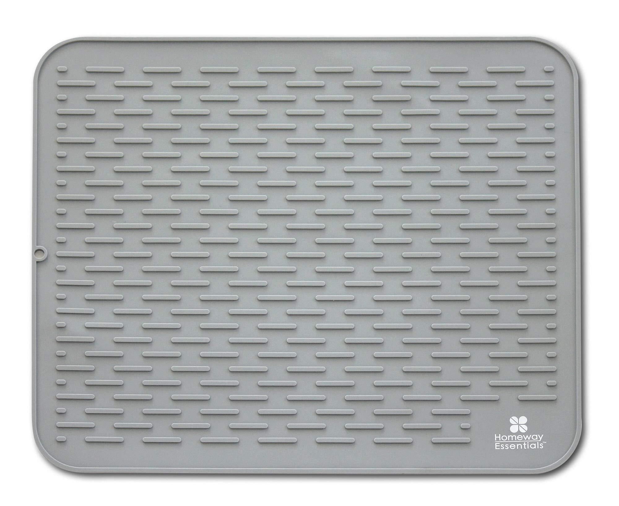 JUNM Silicone Dish Drying Mat - 21 x 18 - Extra Large Counter Top Dish ...