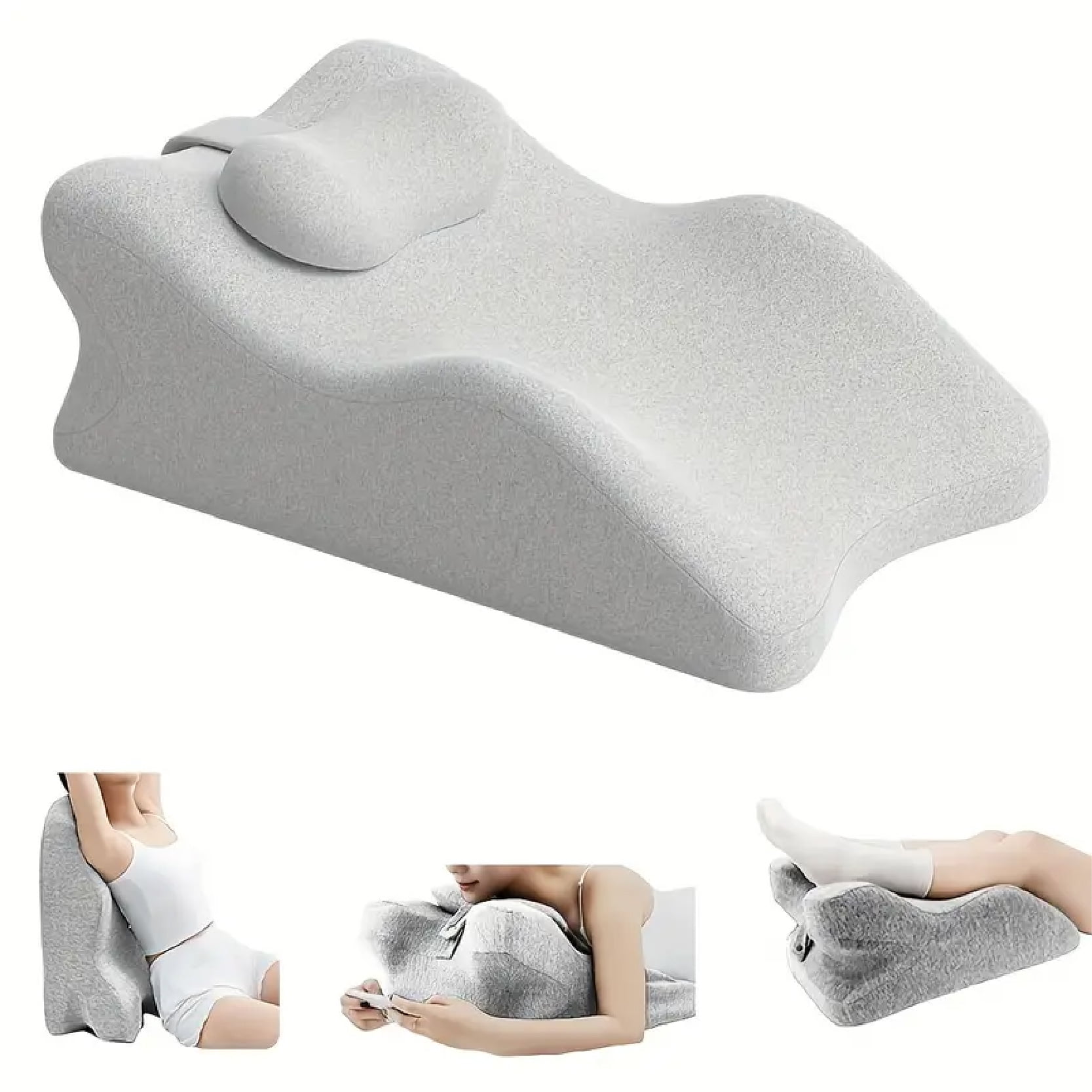 JUNOVE wedge pillow, ergonomic memory foam wedge pillow, with small ...