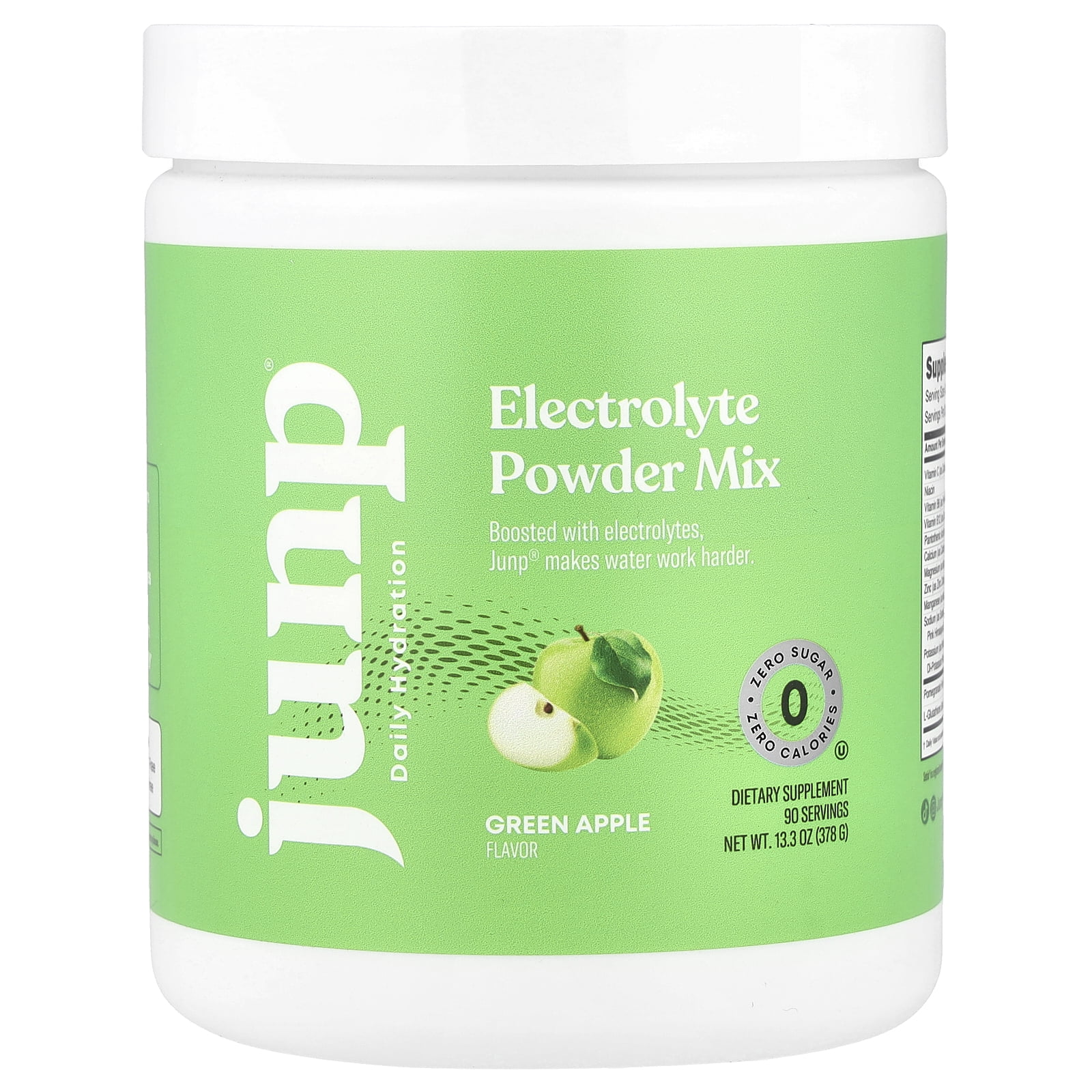 JUNP Hydration Electrolyte Powder Mix, Green Apple, 13.3 oz (378 g ...