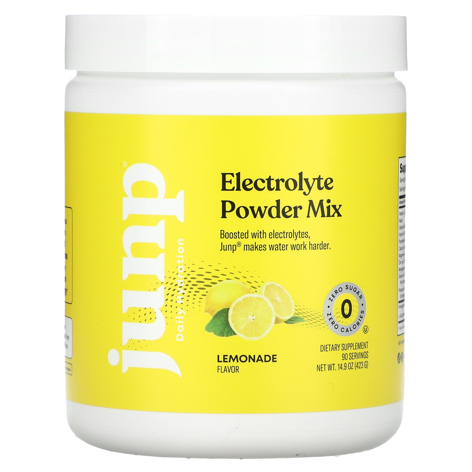 JUNP Hydration Electrolyte Powder Mix, Lemonade, 14.9 oz (423 g ...