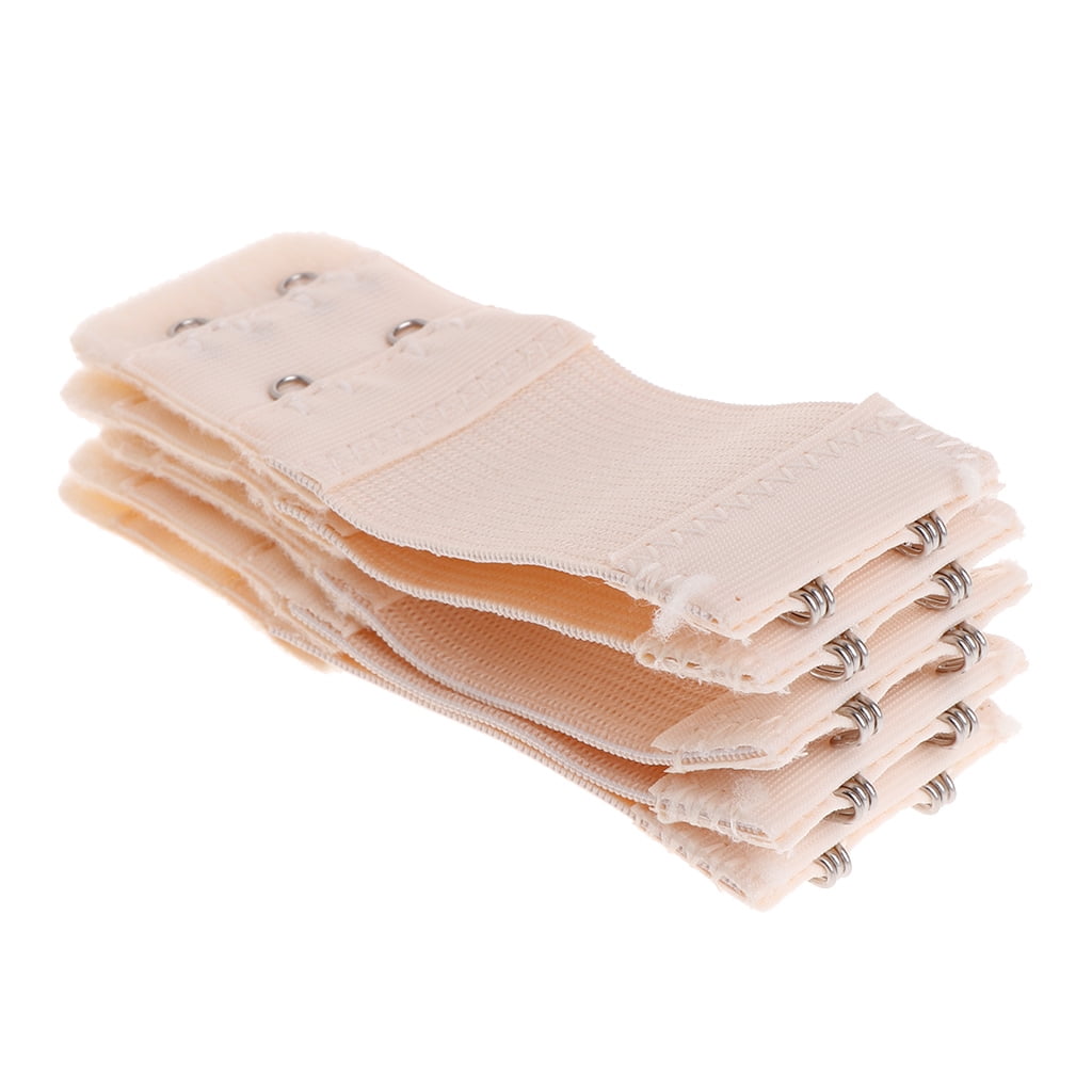 JUNTEX 2 Hook Bra Extender for Women's Elastic Bra Extension Strap Hook ...