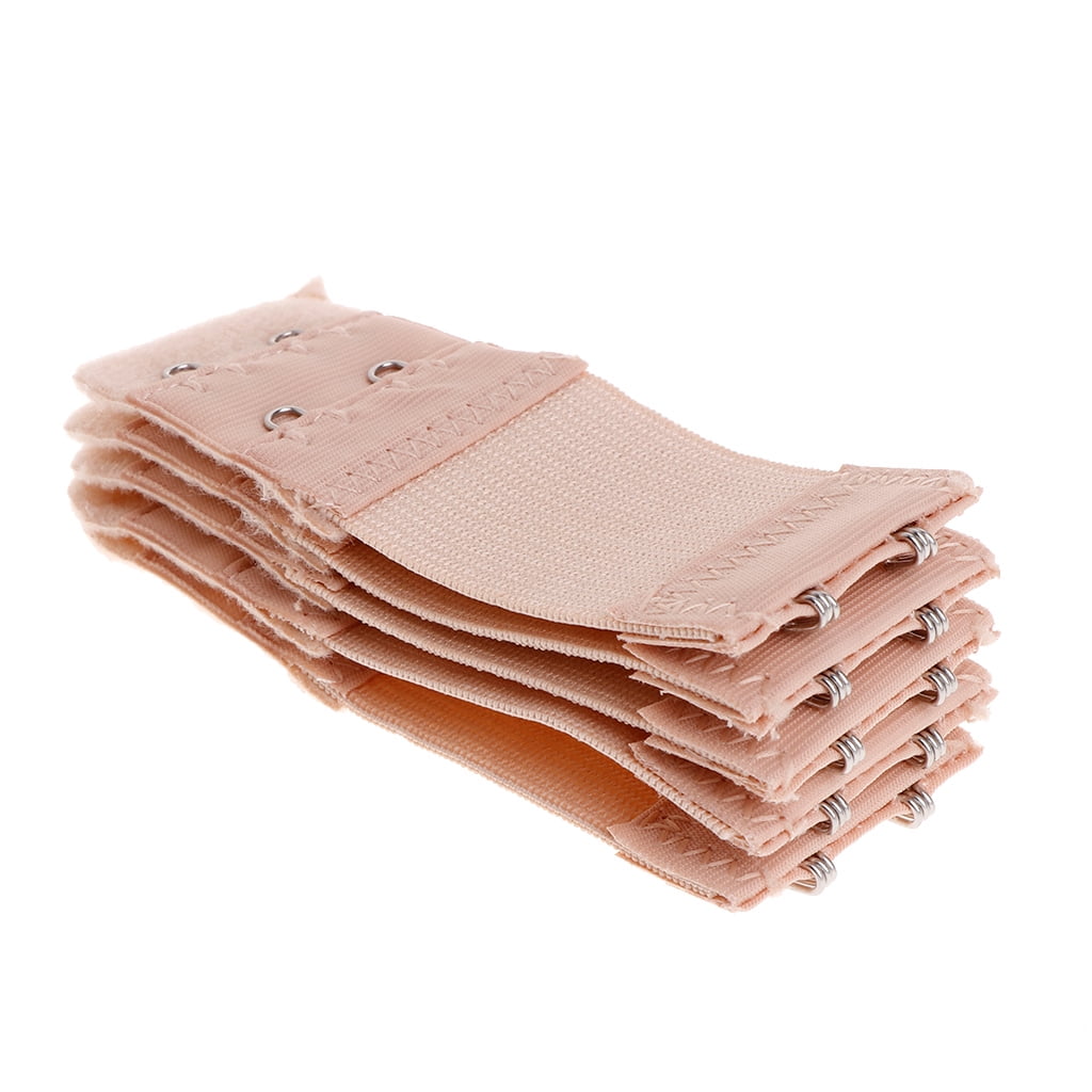 JUNTEX 2 Hook Bra Extender for Women's Elastic Bra Extension Strap Hook ...