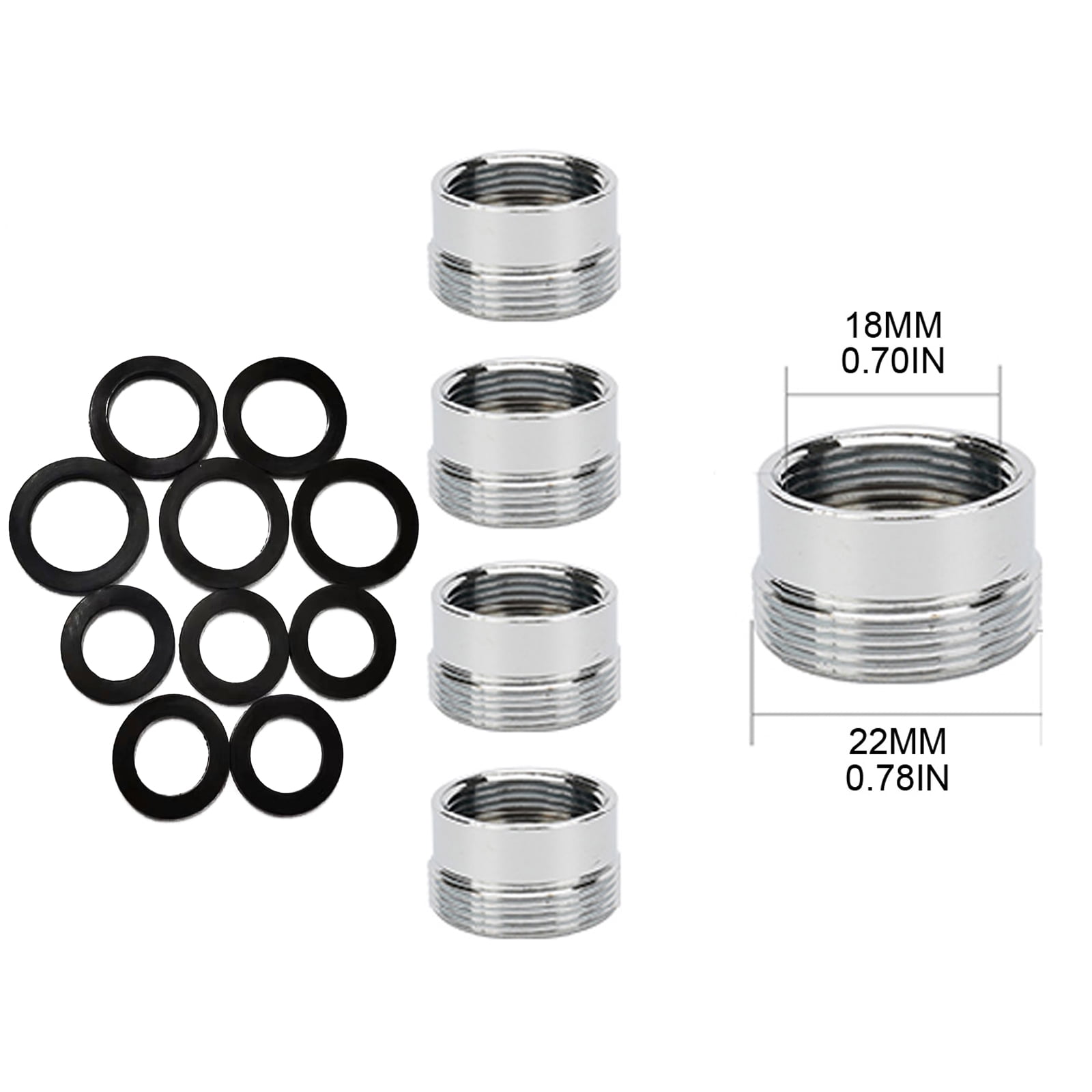 JUNTEX 5 Pcs Water Purifier Aerator Connector Brass Aerator Adapter ...