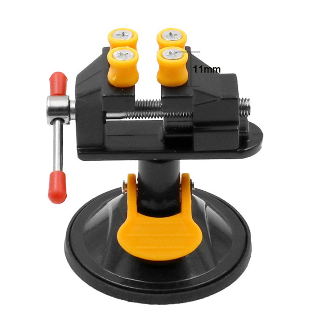 JUNTEX Mini Bench Vise Small Table Clamp Universal Drill Press Vise For ...
