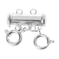 JUNTEX Multi Strand Clasps Necklace Magnetic Tube Lock Jewelry ...