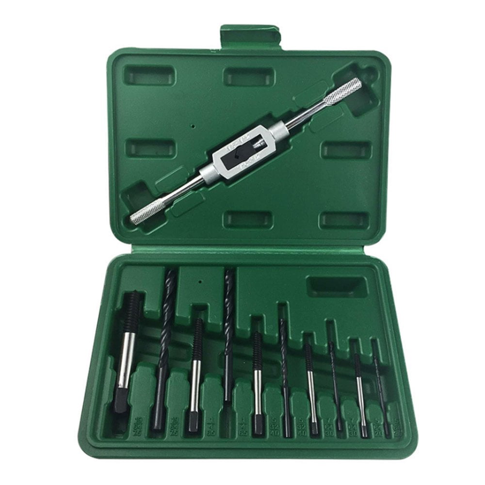 JUNWELL 11Pcs Screw Extractor Set Broken Screw Remover Drill Guide Bits ...