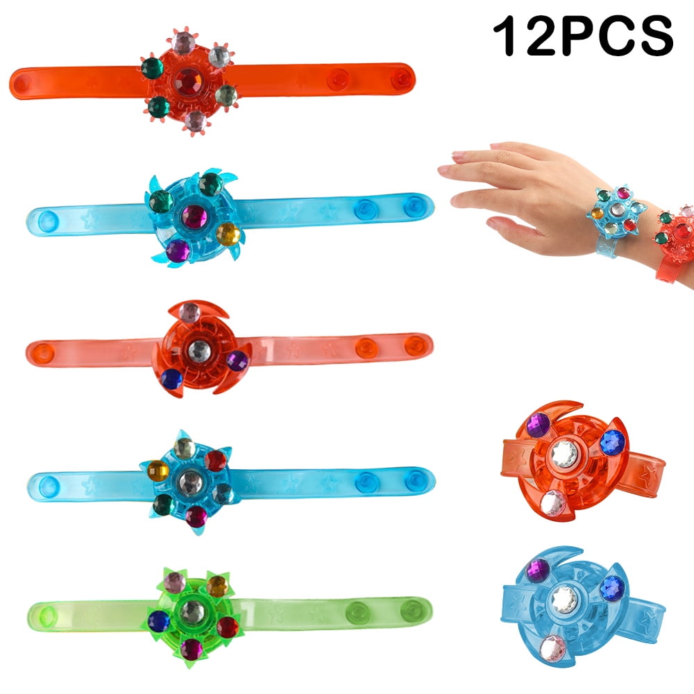 JUNWELL 12PCS flash gyro wrist with luminous bracelet Children's toys ...
