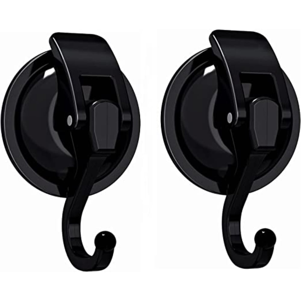 JUNWELL 2PC Suction Cup Hooks Towel Hooks Reusable Heavy Duty Vacuum Suction Shower Hooks No ...