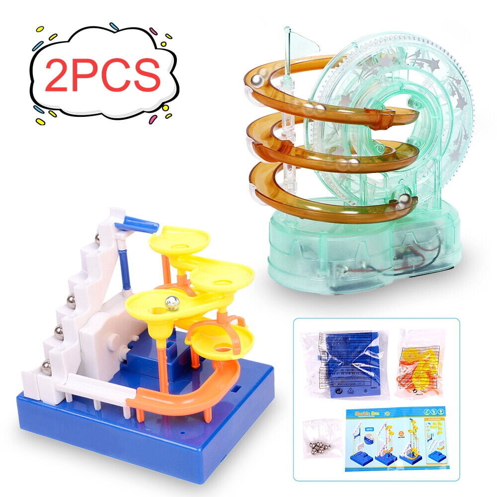 JUNWELL 2Pcs Electric Automatic Diy Construction Race Track Building ...