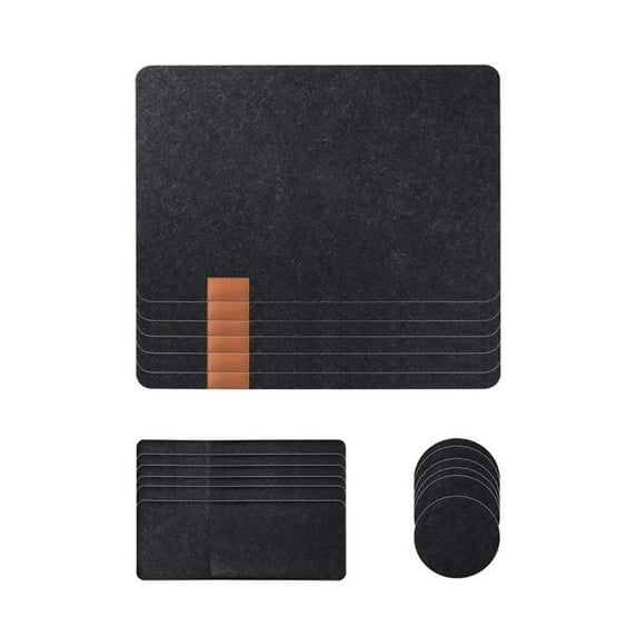 JUNWELL 6Set Place Mats Table Set Place Set Place Mats Table Coaster ...