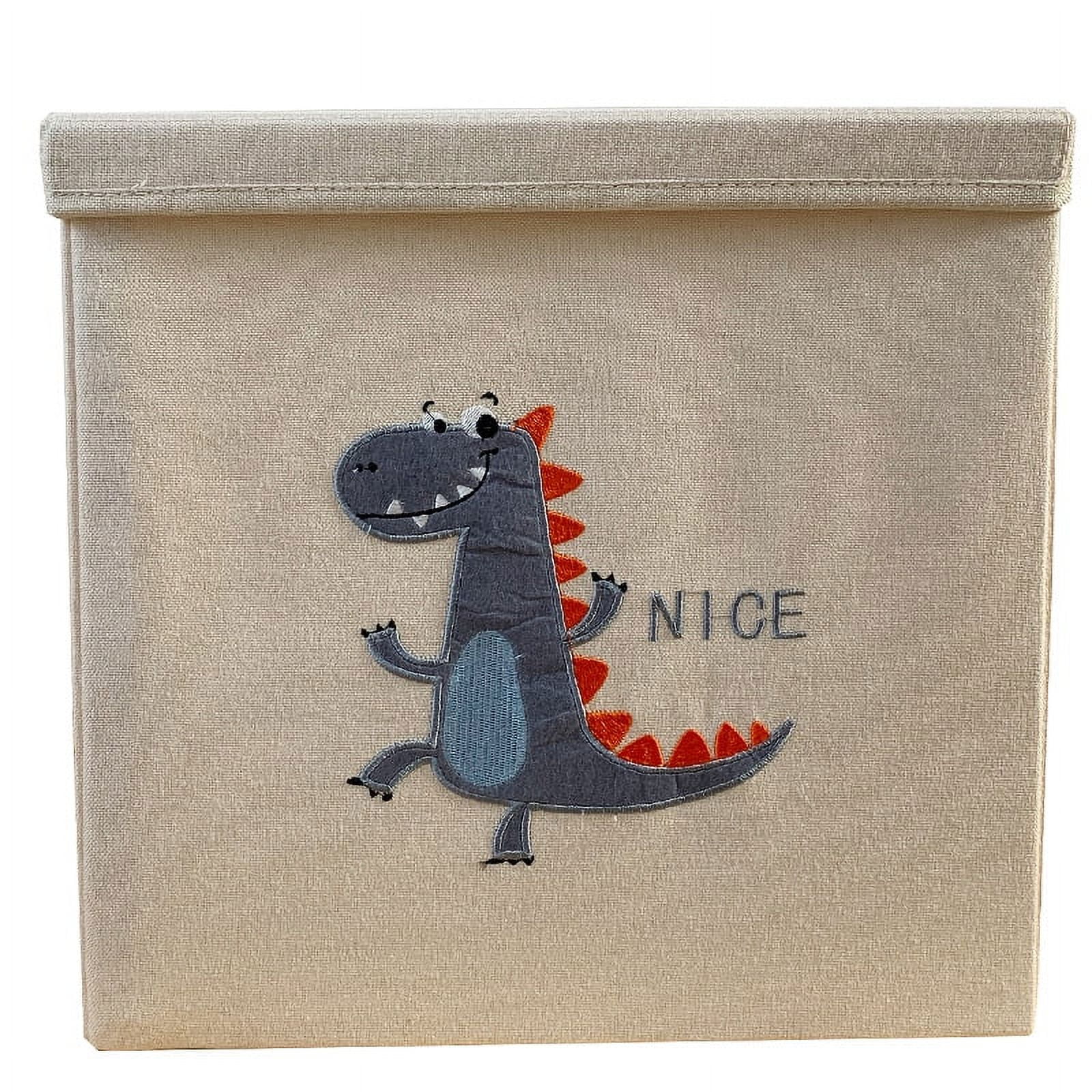 JUNWELL Adorable Foldable Dinosaur Pattern Storage Box With Lid ...