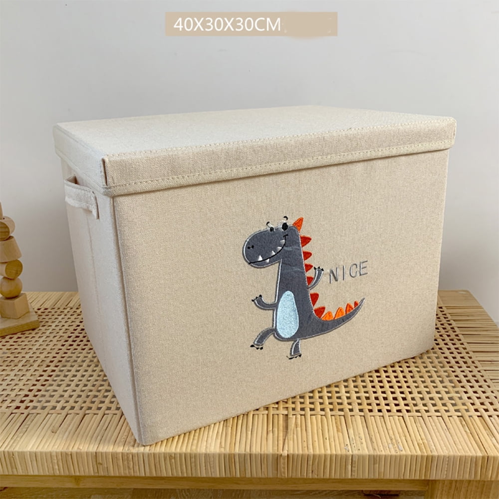 JUNWELL Adorable Foldable Dinosaur Pattern Storage Box With Lid ...