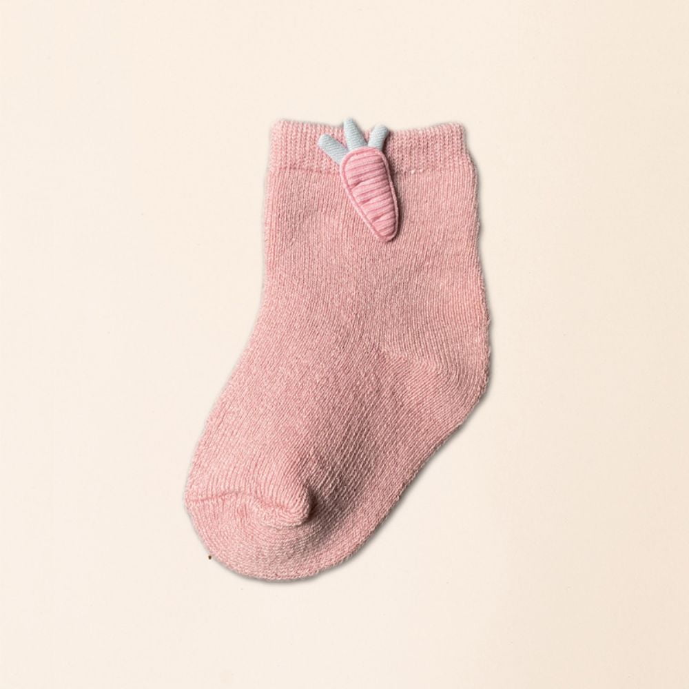 JUNWELL Baby socks terry winter thickened warm combed cotton cartoon ...