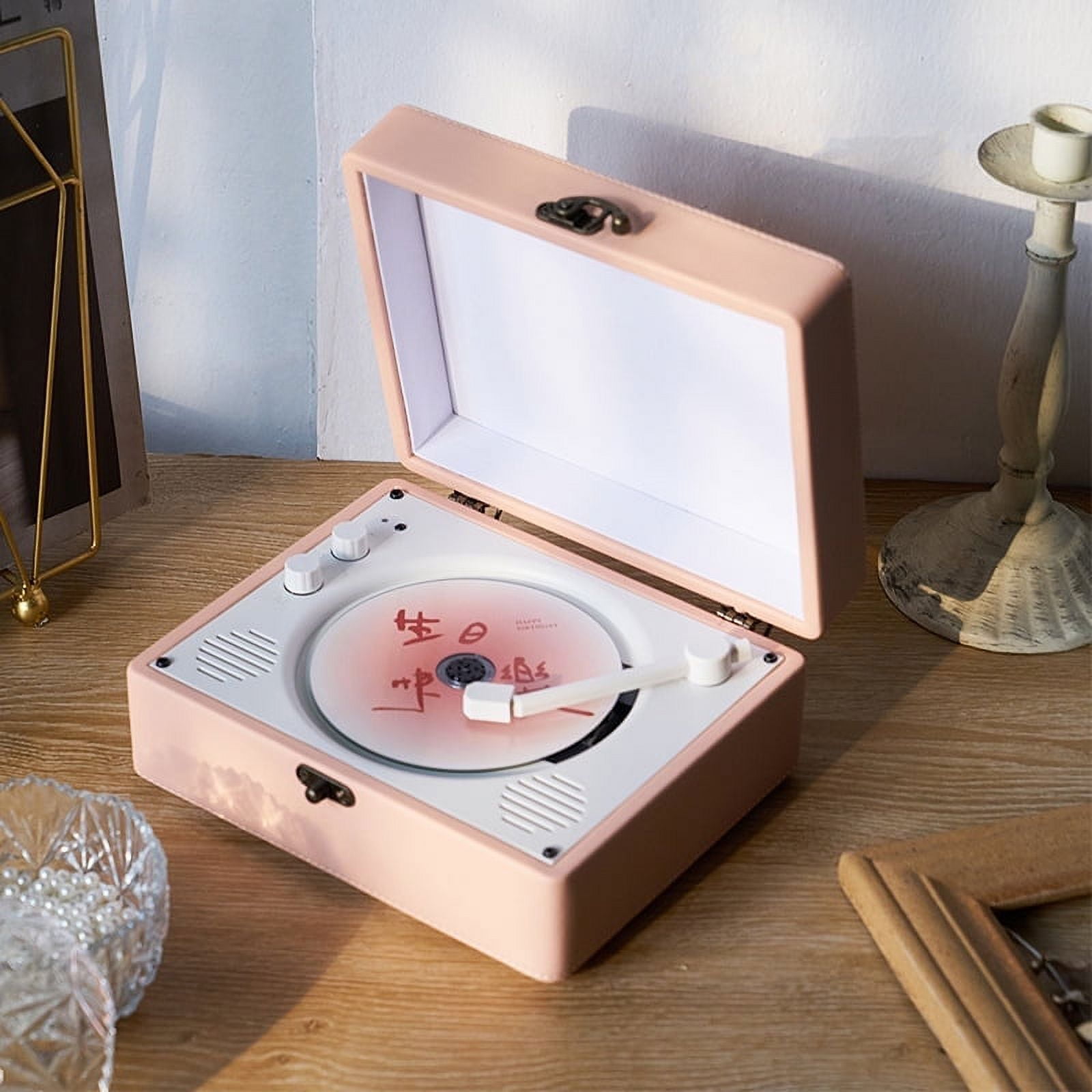 JUNWELL CD Player with Bluetooth - Retro Desktop CD Players for Home CD ...