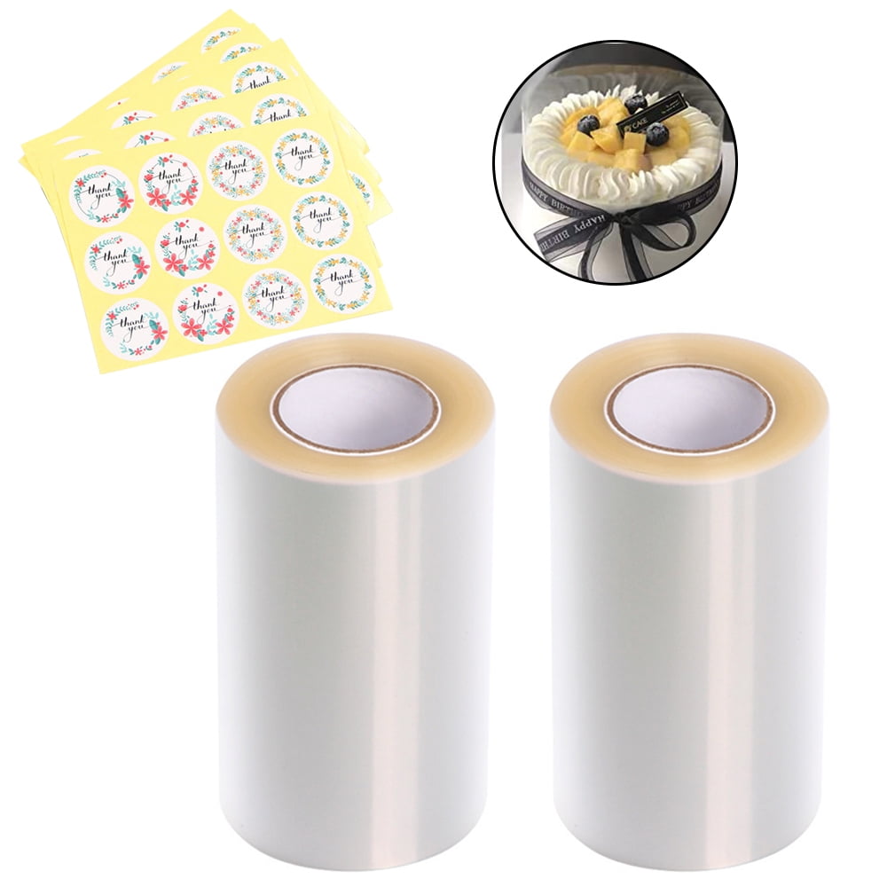 JUNWELL Cake Collar, 4 and 6 inch Acetate Roll DIY Cake Collar ...