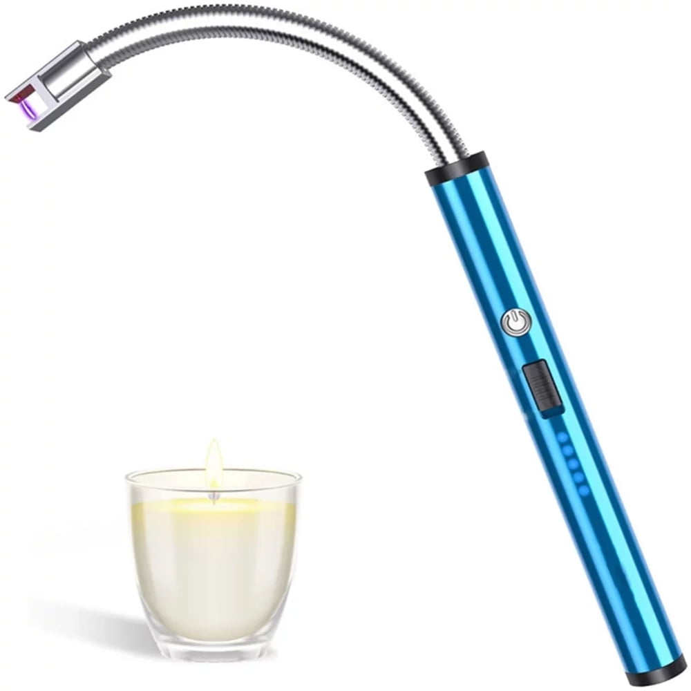JUNWELL Candle Lighter, Rechargeable Electric Lighter with LED Battery ...