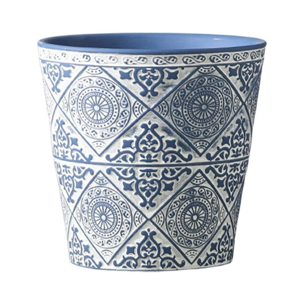 JUNWELL Ceramic Flower Pot Planter Flowerpot with Drainage Holes Glazed ...