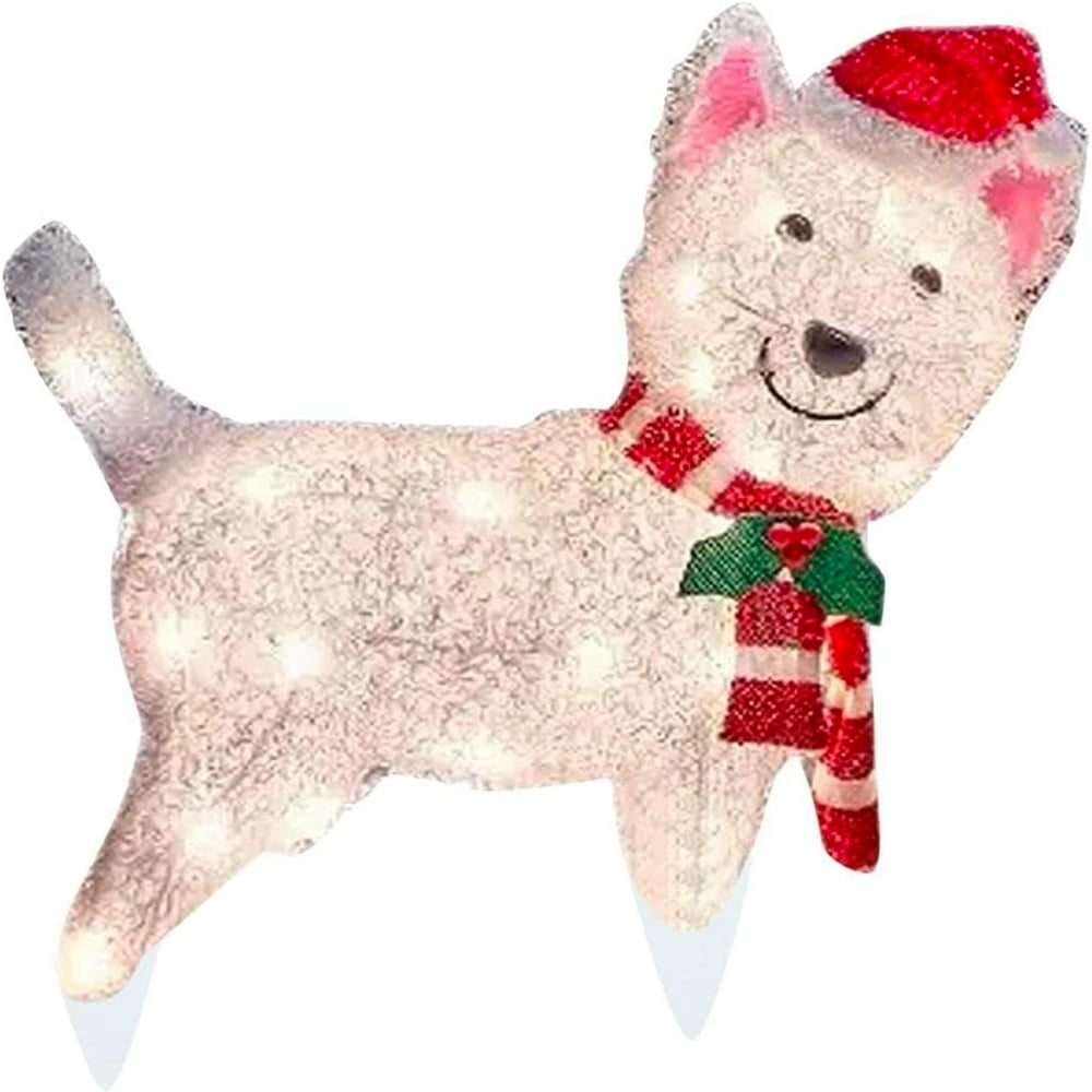 JUNWELL Christmas Decorations Outside Light-Up Animals Outside ...