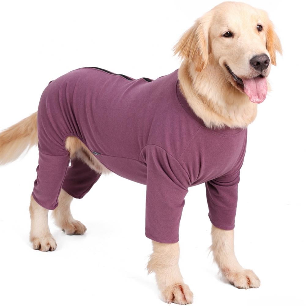 JUNWELL Dog Onesie Surgery Recovery Suit for Large Medium Bodysuit Dogs ...