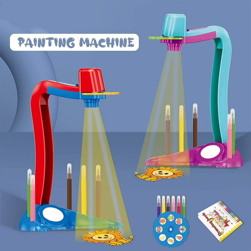 JUNWELL Drawing Projector Table for Kids Trace and Draw Projector Toy ...