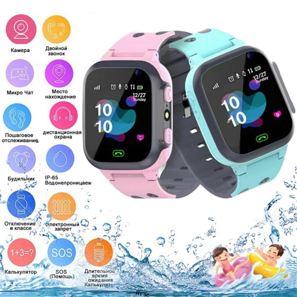JUNWELL Kids Smartwatch Phone - Boys Girls Waterproof 1.44" Touch ...