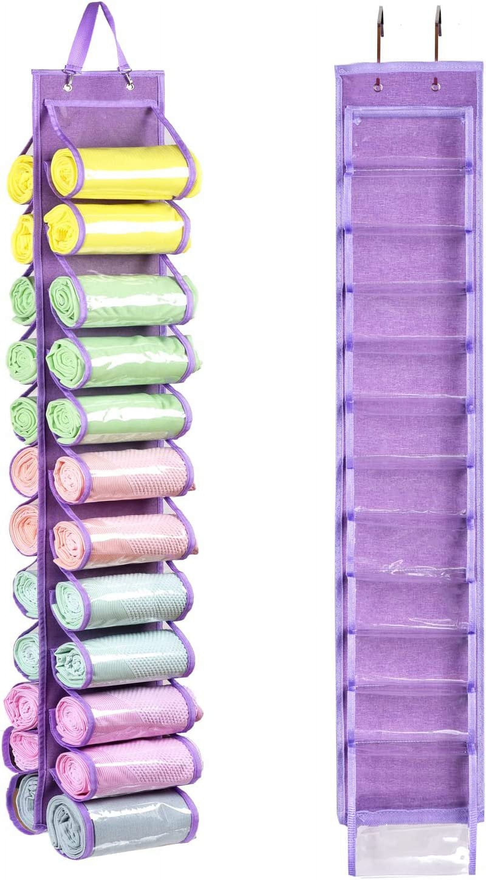 JUNWELL Legging Roll Holder Organizer for Clothes T-Shirt Yoga Storage ...