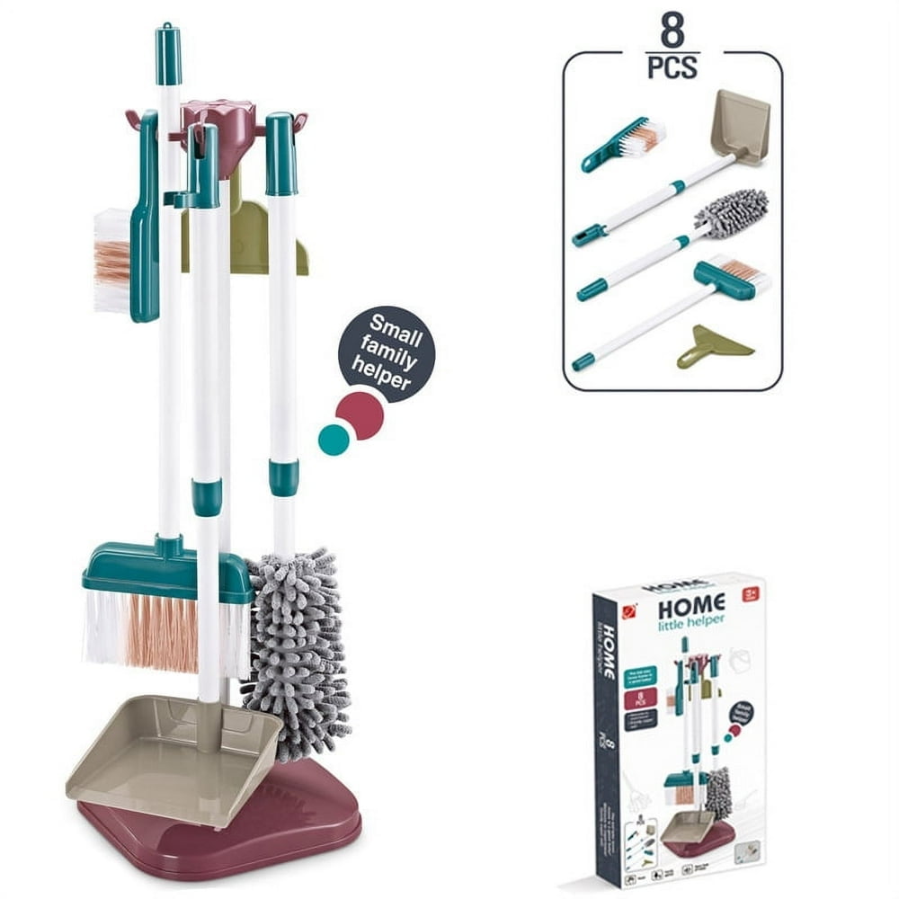 JUNWELL Mini Cleaning Set Toys for Toddler Kids Educational Housework ...