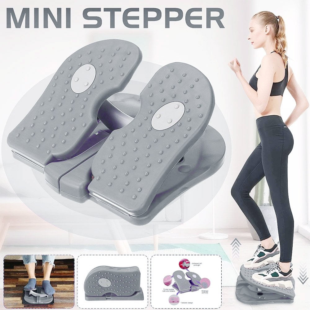 JUNWELL Mini Stepper Under Desk Pedal Exerciser Stair Stepper Folding ...