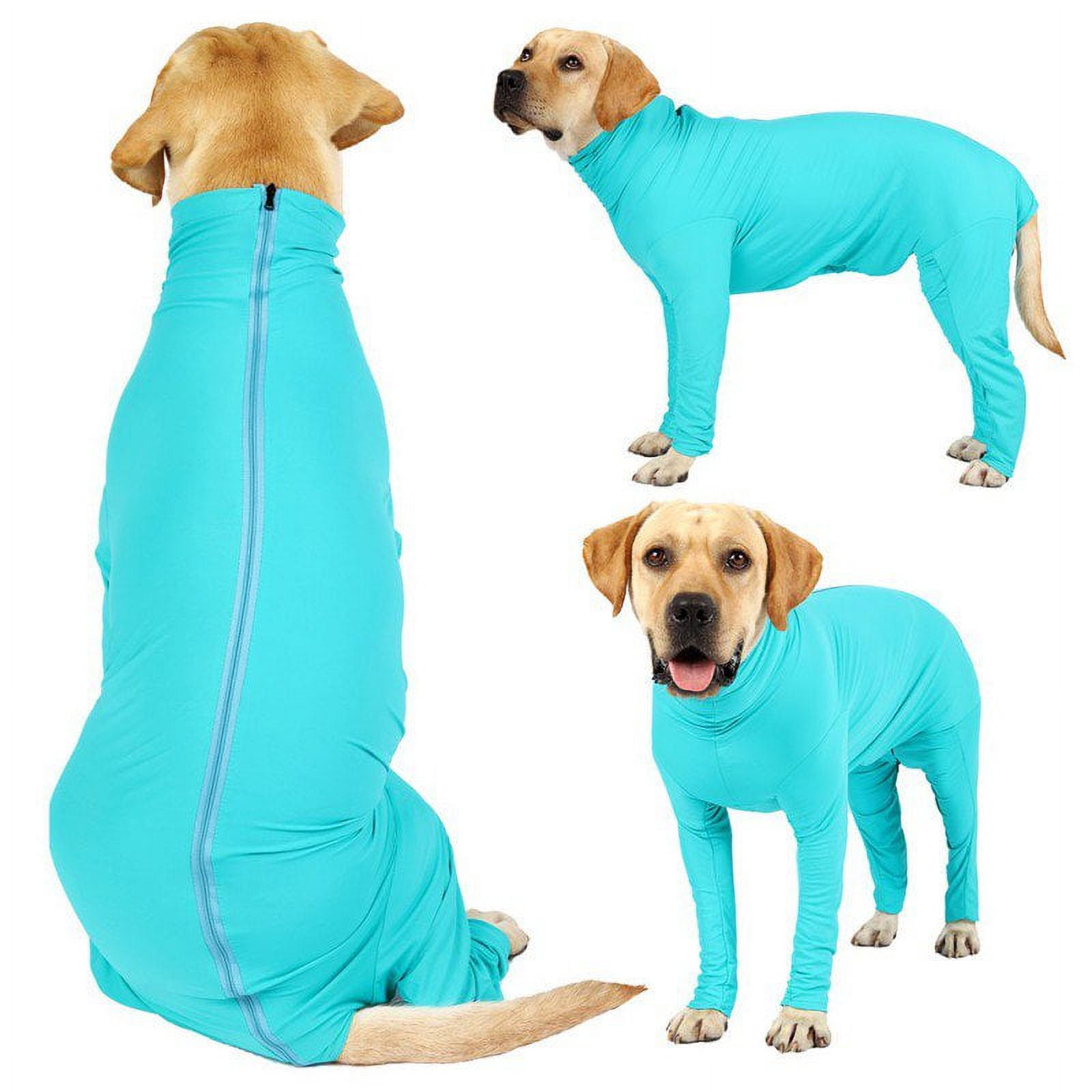 JUNWELL Pet Dog One-piece Long-sleeved Clothes 4-leg Dog Clothing ...