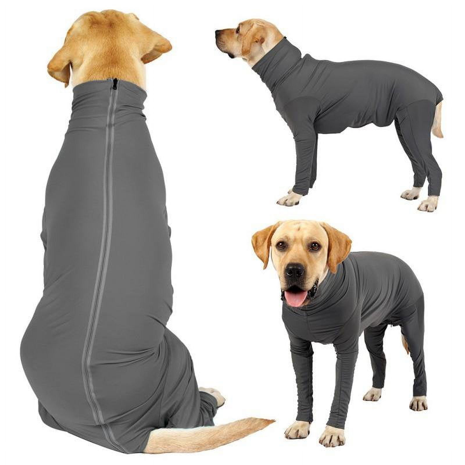 JUNWELL Pet Dog One-piece Long-sleeved Clothes 4-leg Dog Clothing ...