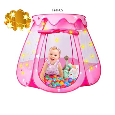 Pop Up Princess Tent with Star Lights, Fun Toy for 1-3 Year Old Girls ...