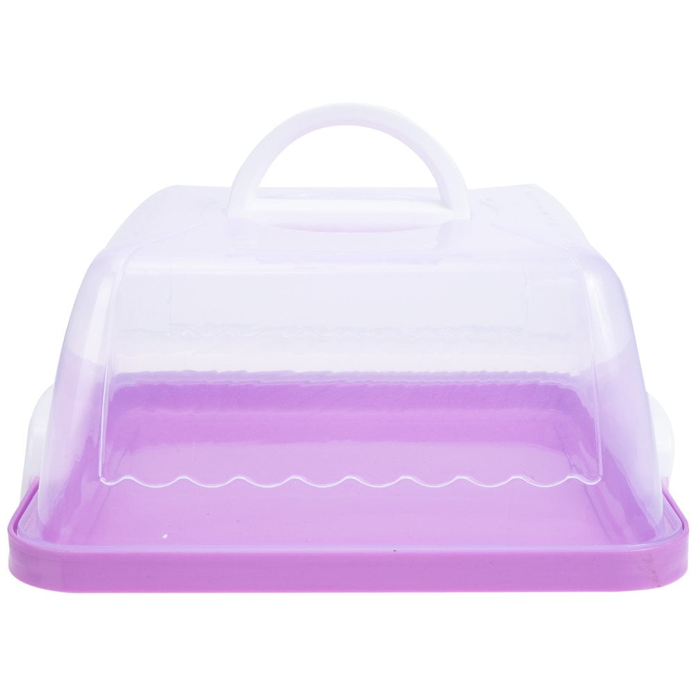 JUNWELL Portable Cake Carrier with Handle Plastic Cake Container Holder with Lid - Walmart.com