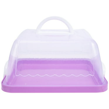 Durable Cake Serving Tray Keeper with Lid, Storage Container & Covered ...