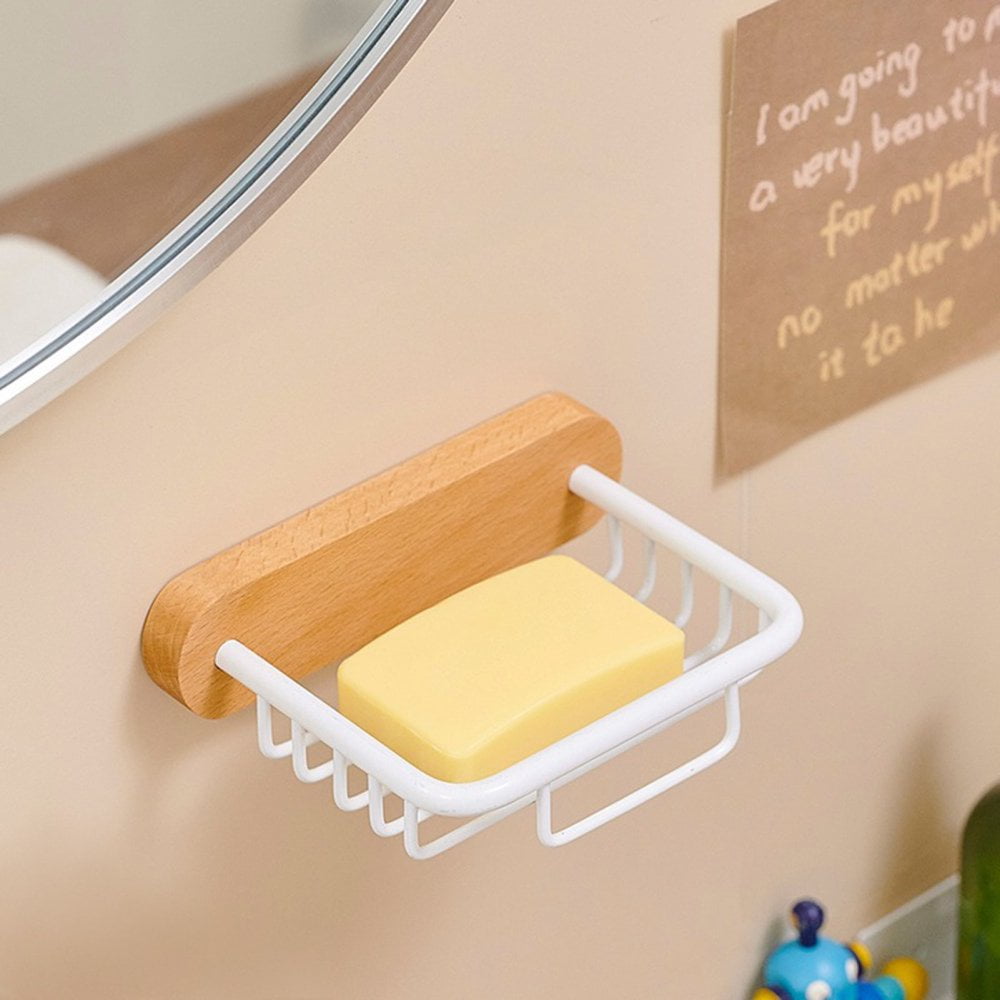 JUNWELL Shower Wall Soap Dish Holder Self Adhesive Hanging Shower Rack ...