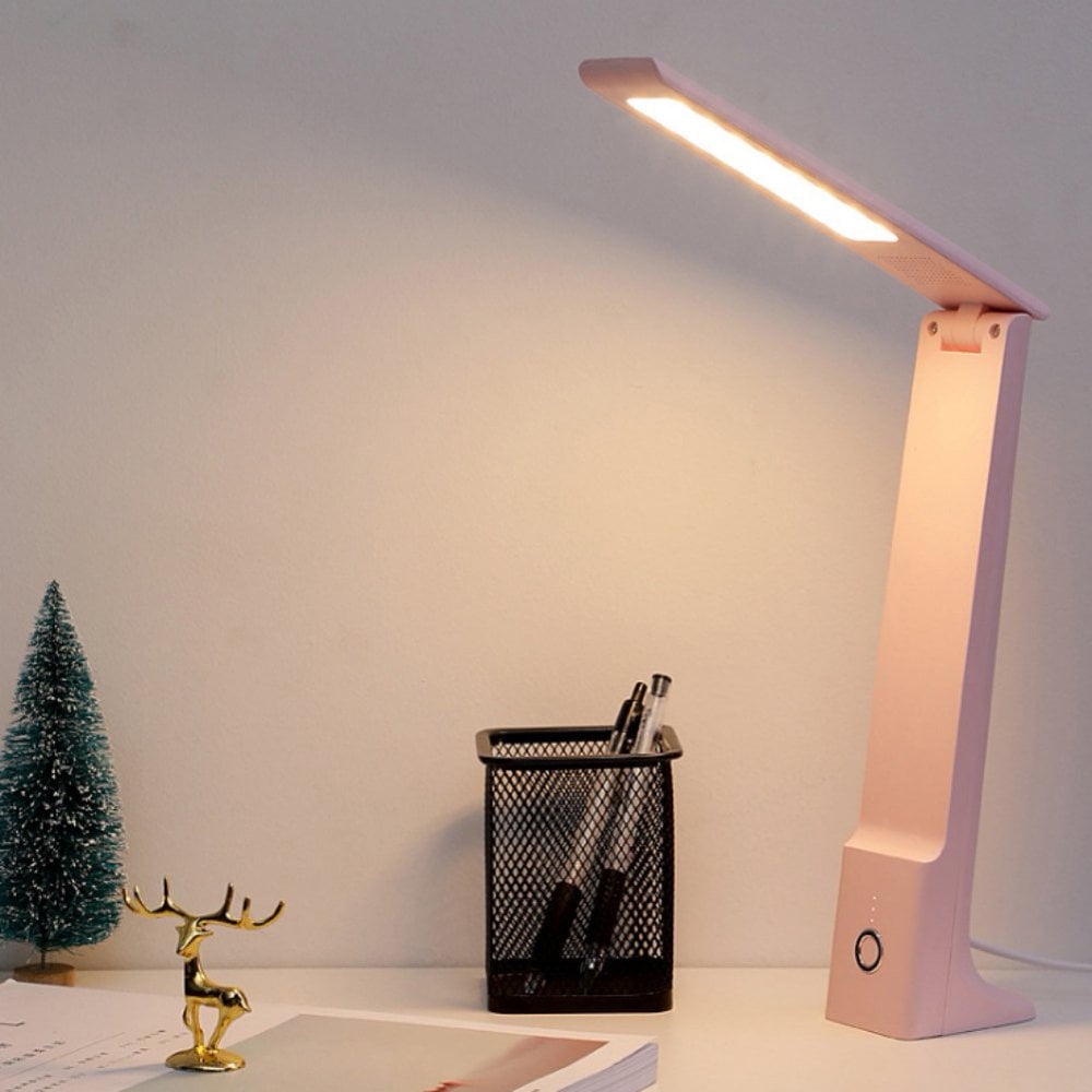 JUNWELL Simple White Kids Desk Lamp Soft and Bright Learning Lamp Kids ...