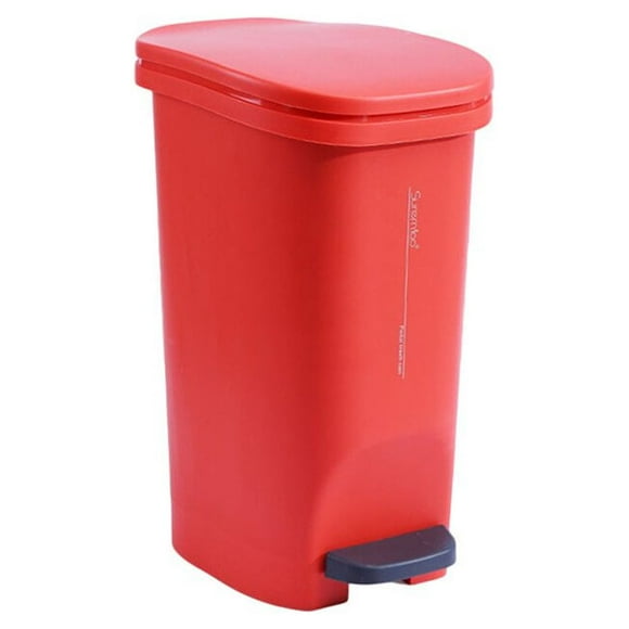 Red Trash Can