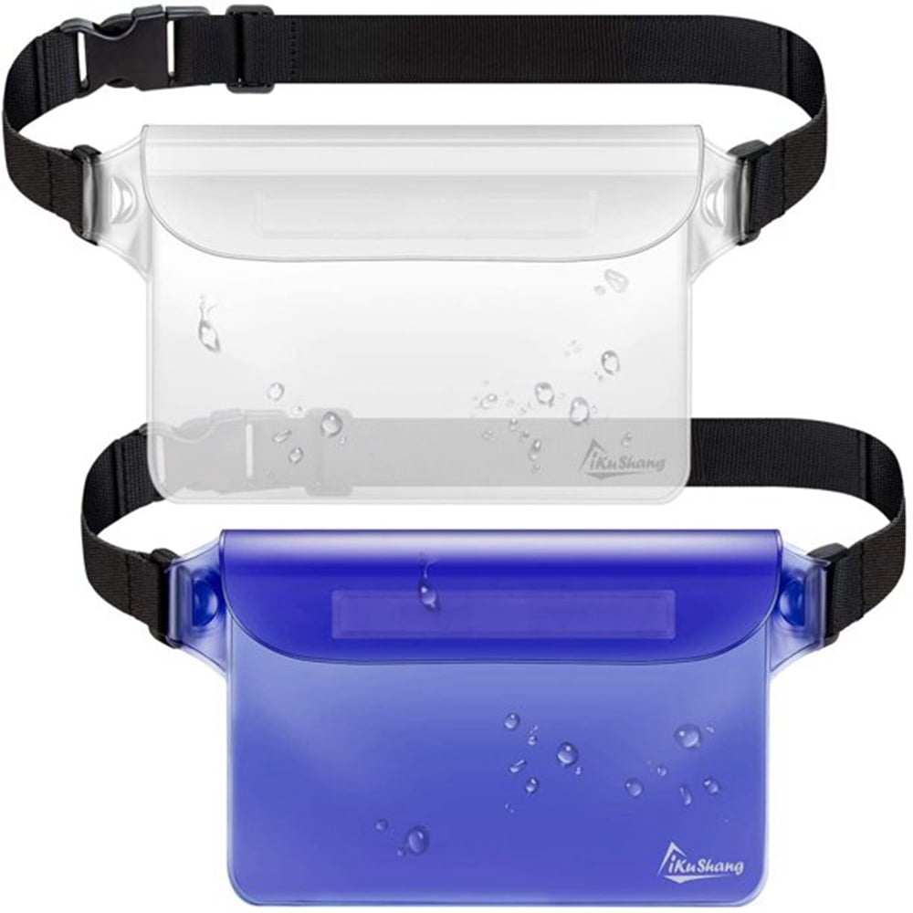 JUNWELL Waterproof Pouch 2 Pack Waterproof Fanny Pack Waterproof Phone Case Waterproof Wallet ...
