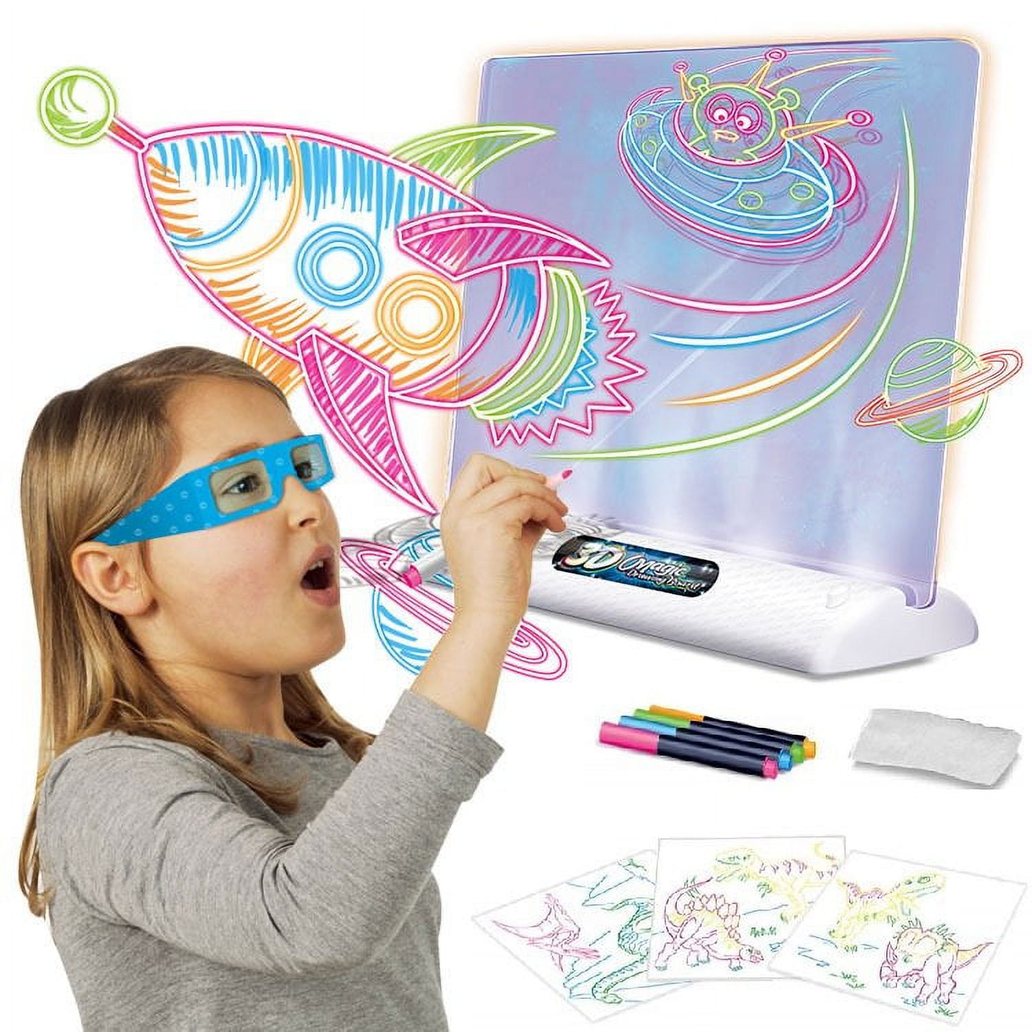 JUNWELL X Light Up Tracing Pad - Kids Magic Pad Light Up Drawing Board ...