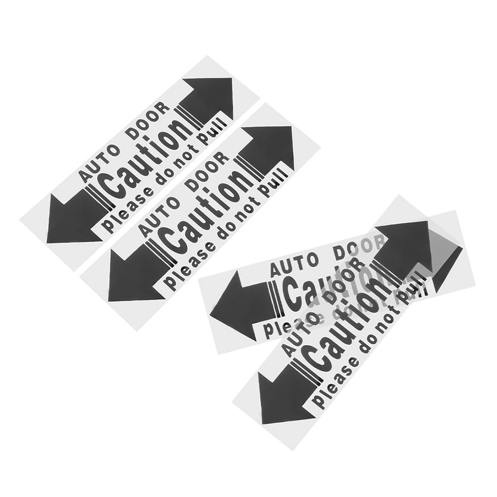 JUNWELL4pcs Caution Automatic Door Stickers Please Do Not Pull Signs ...