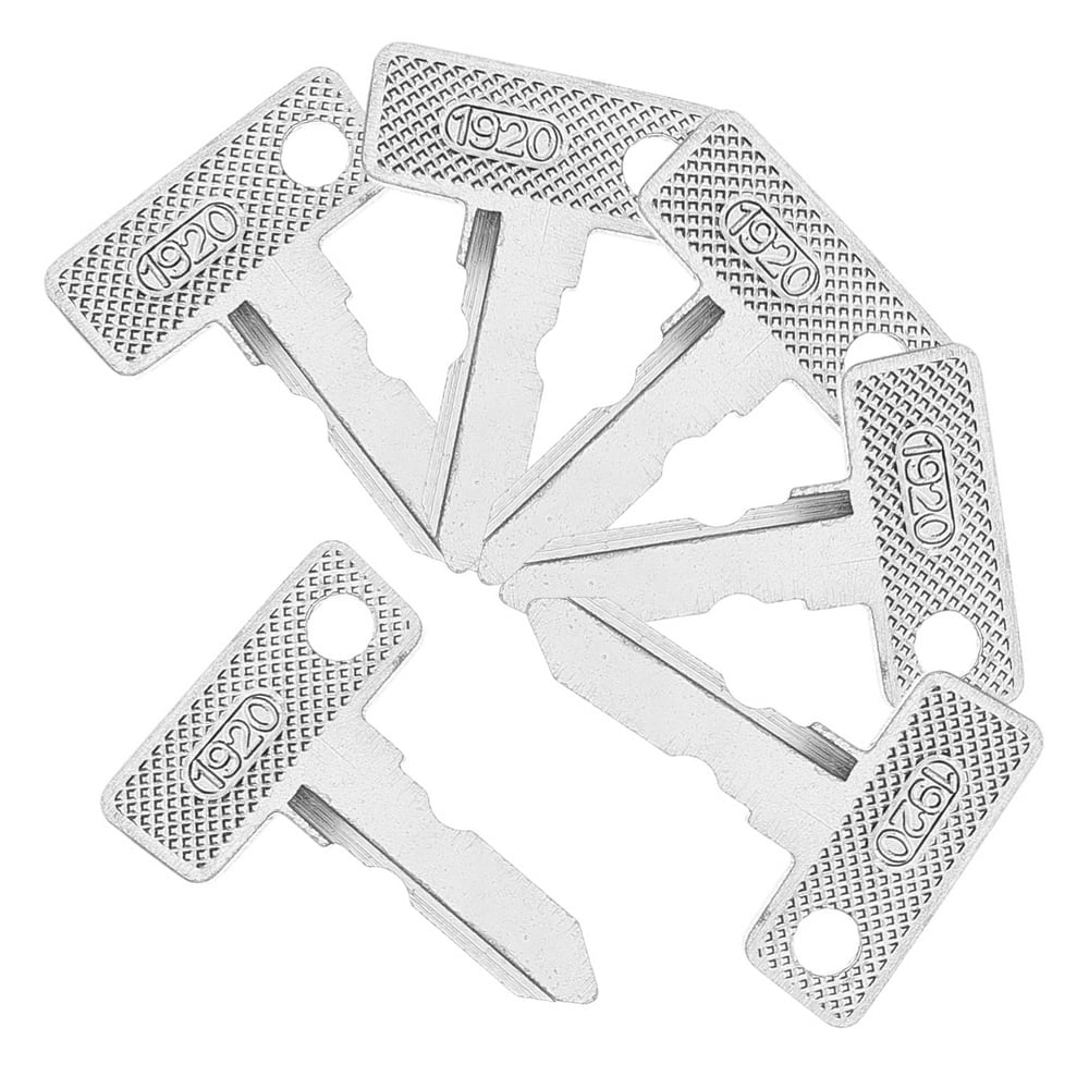 JUNWELL6 Pcs Club Car Parts Golf Cart Keys 3.80X2.60X0.30CM Silver ...