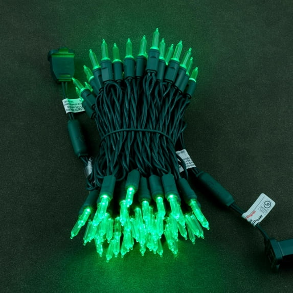 JUNXIAO-100 Green One-Piece T5 LED Christmas Lights, 33 ft High ...