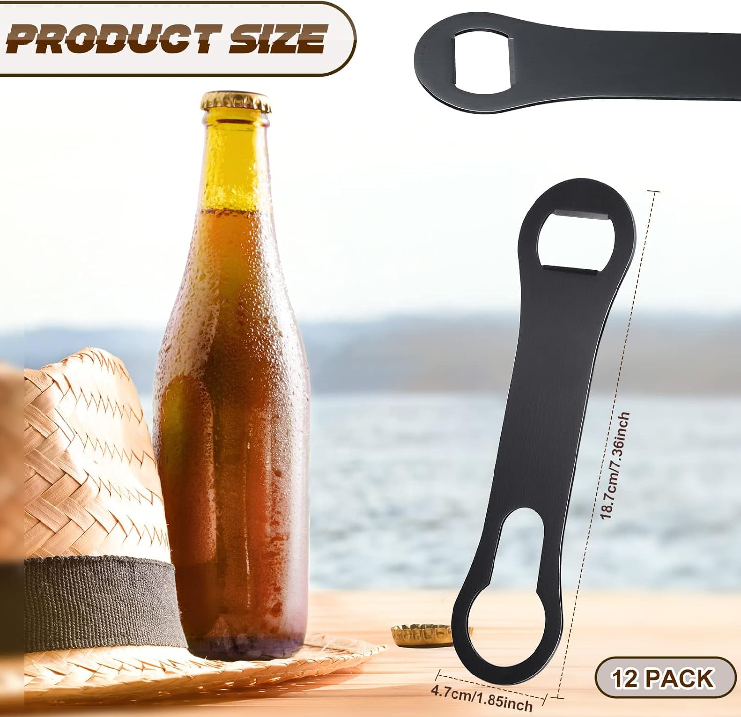 JUNXIAO-12 Pcs Bottle Opener and Pour Spout Remover Flat Bar Key ...